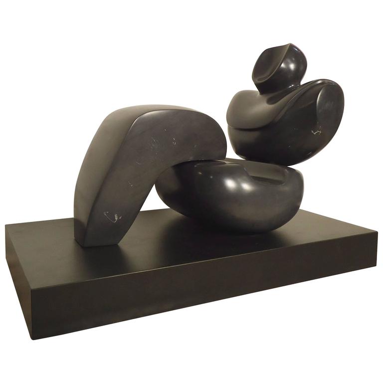 Fantastic Black Marble Sculpture at 1stDibs