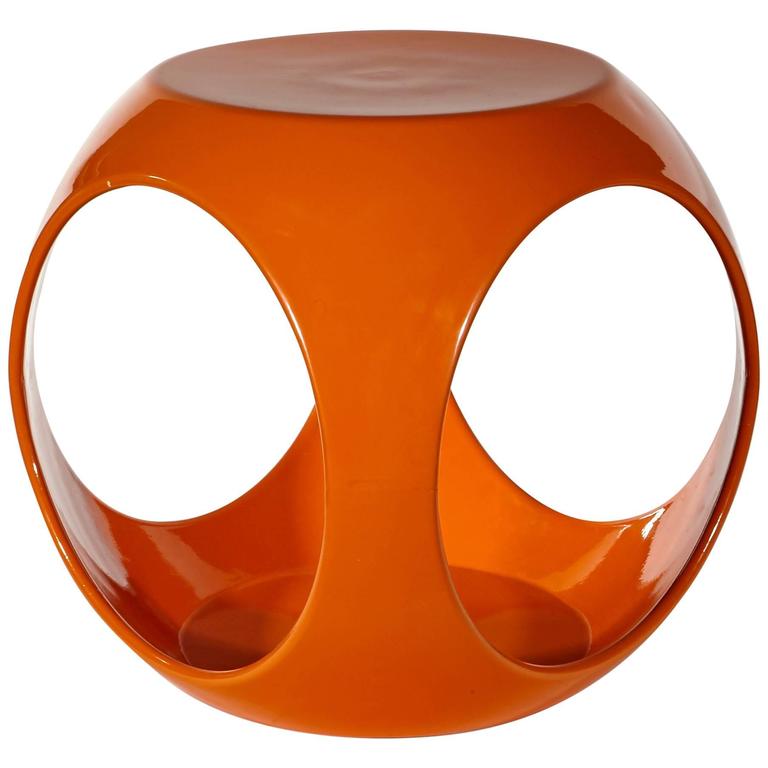 Orange Side Table