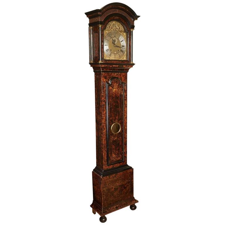 Faux Mulberry Dutch Tall-Cased Clock by William Gib, Rotterdam, circa ...