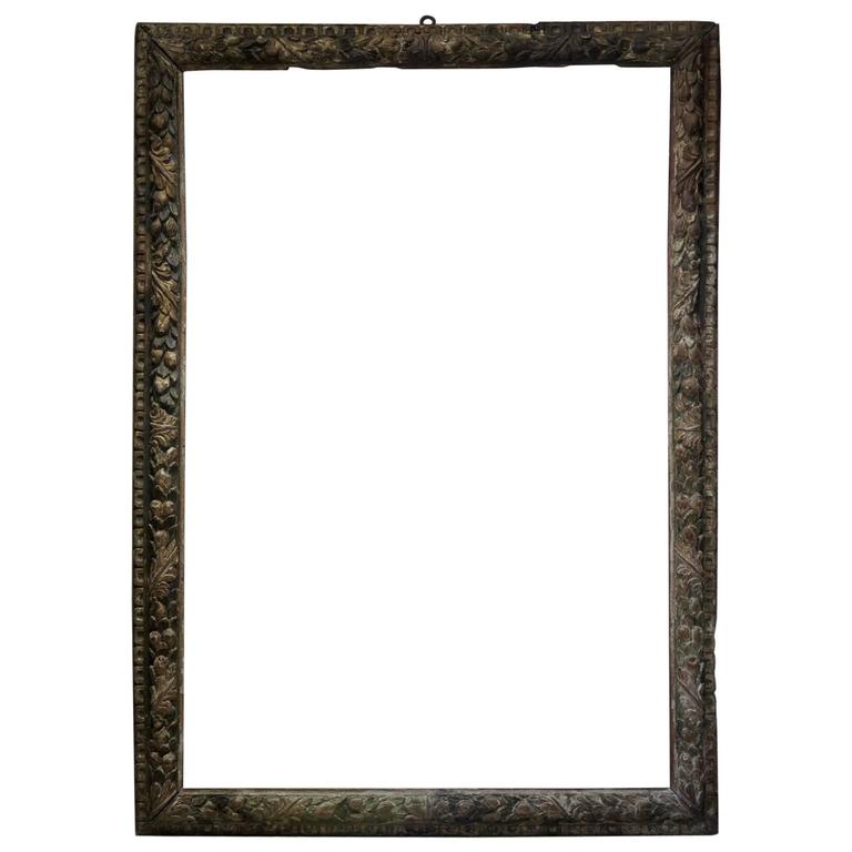 Very Large Carved Frame, Italy, circa 1800s For Sale at 1stDibs
