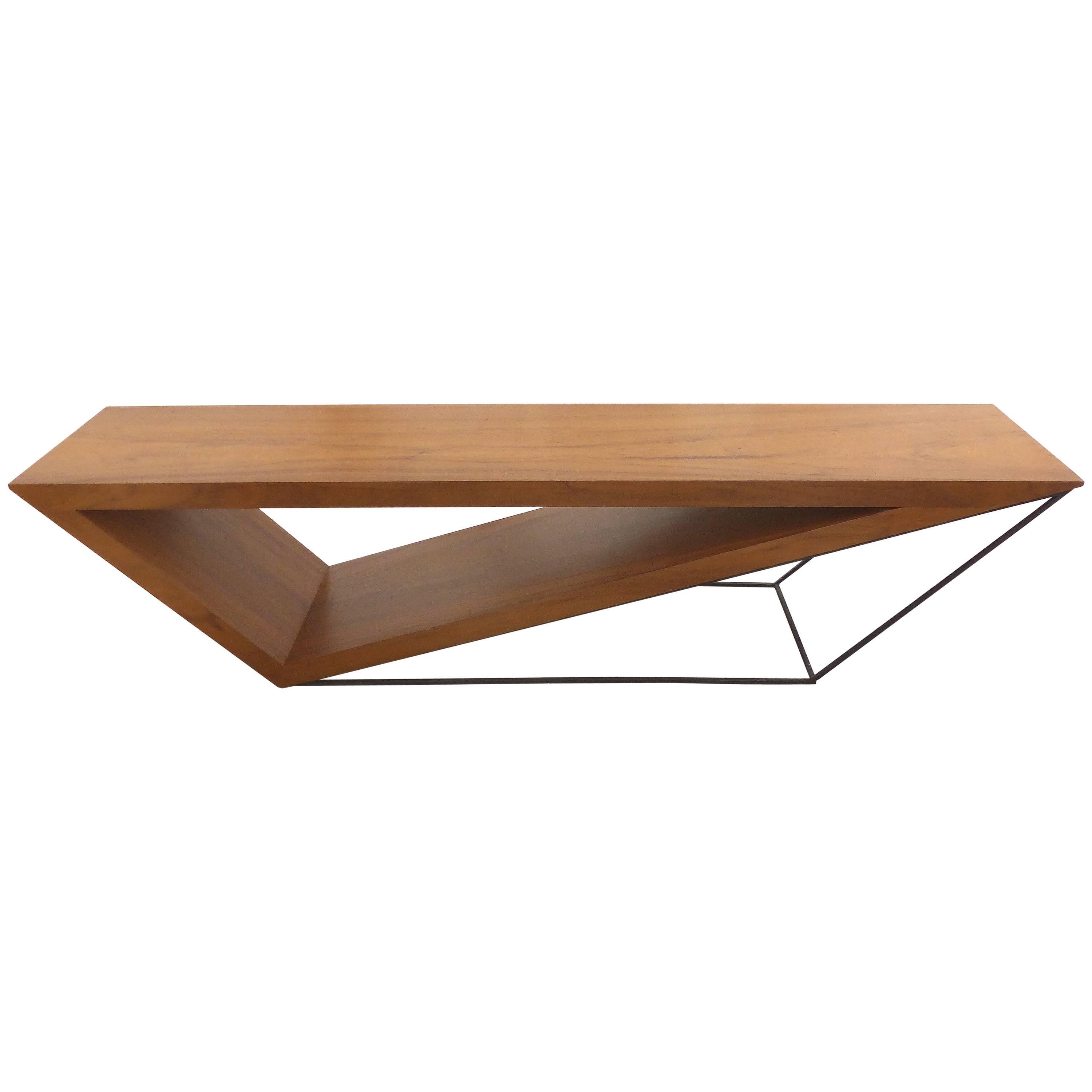 21st Century Imbuia Wood Bench by Brazilian Designer Leonardo Bueno at ...