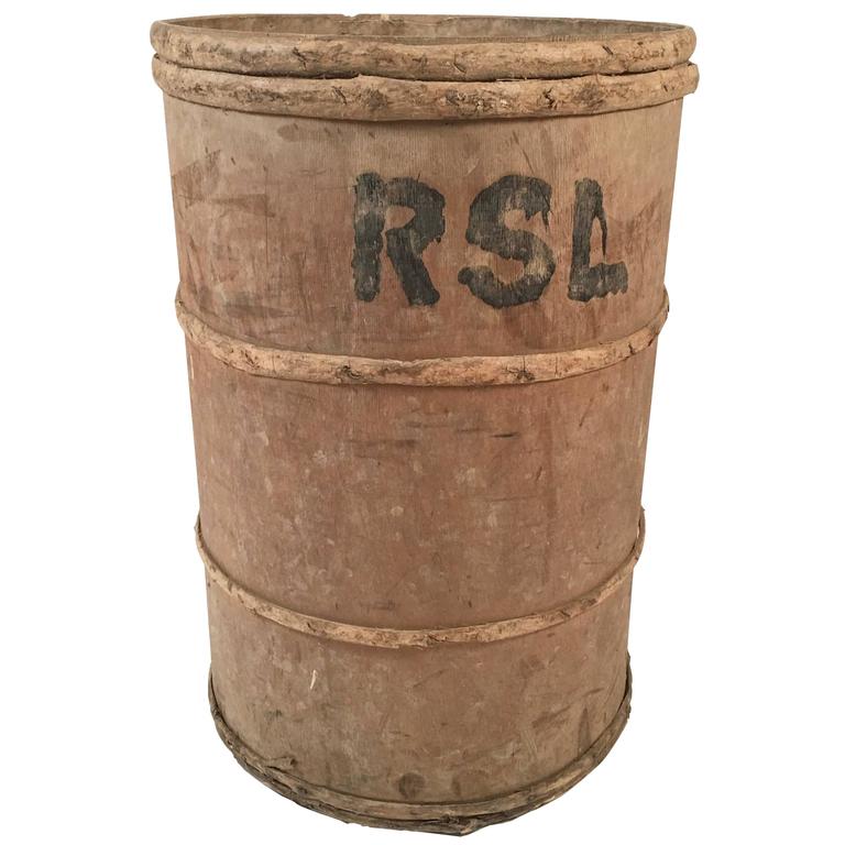 Bentwood Potato Farmer's Barrel at 1stDibs