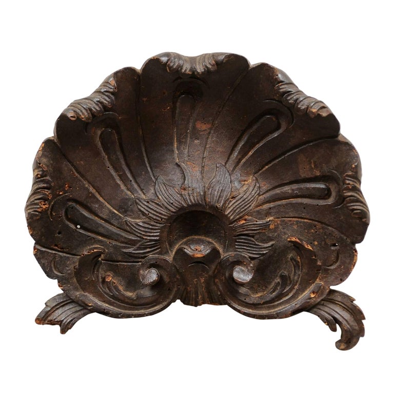 18th Century French Architectural Element / Shell Carving For Sale at ...