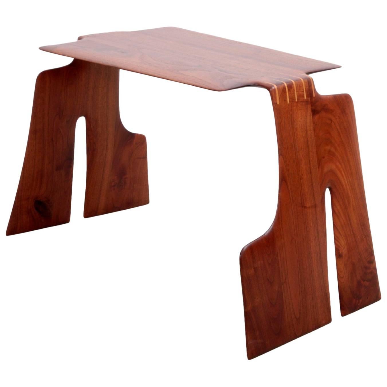 Robert A. Schultz Studio Side Table in Solid Walnut at 1stDibs