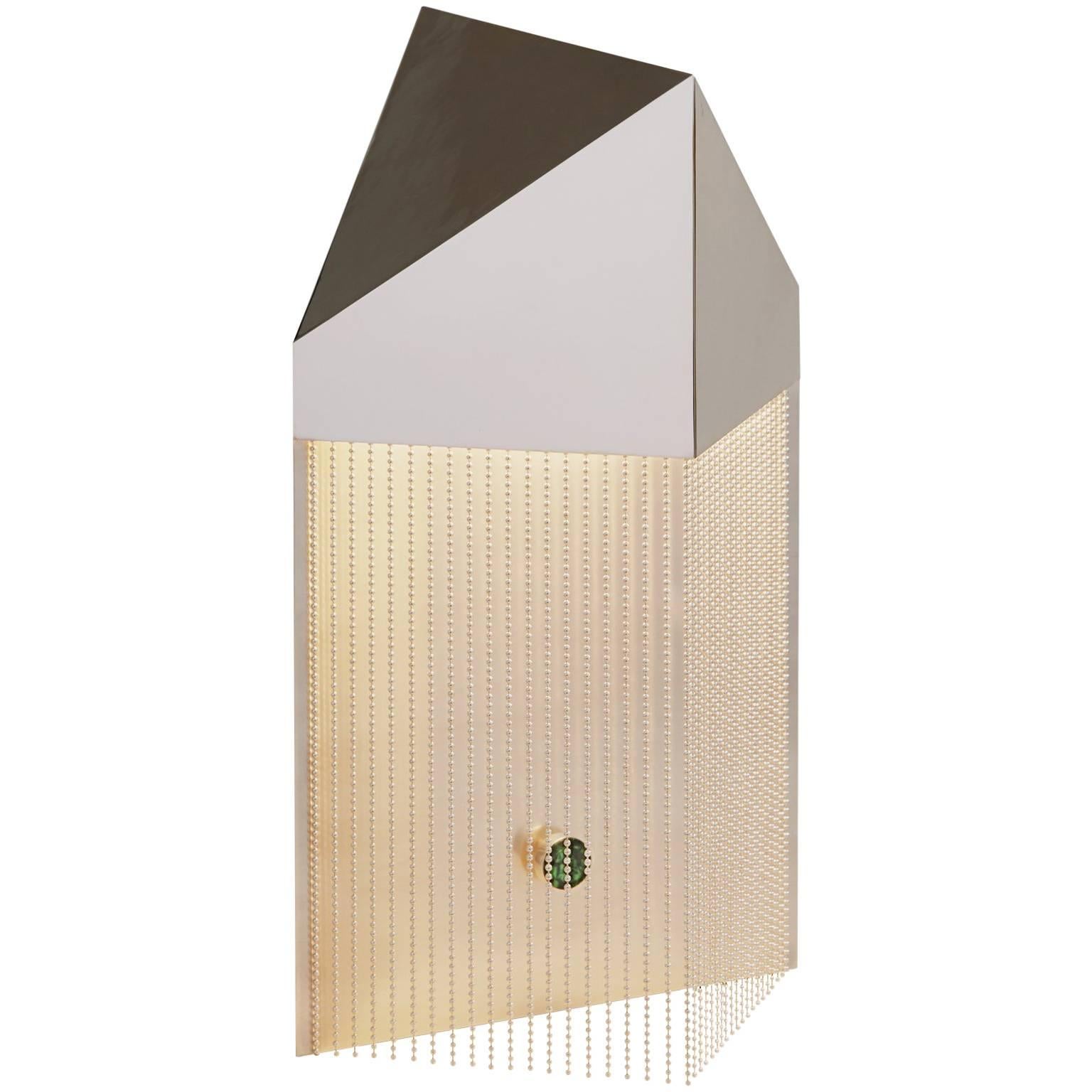 Silver Veil Table Lamp by Pelle and Erie Basin For Sale at 1stDibs