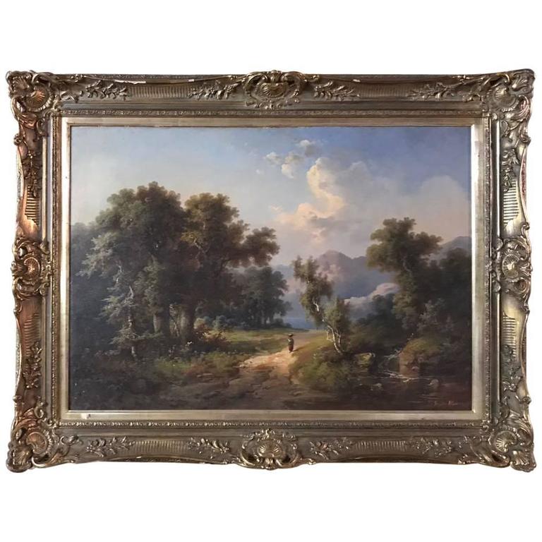Romantic Highland Landscape Guido Hampe, 1839-1902 at 1stDibs