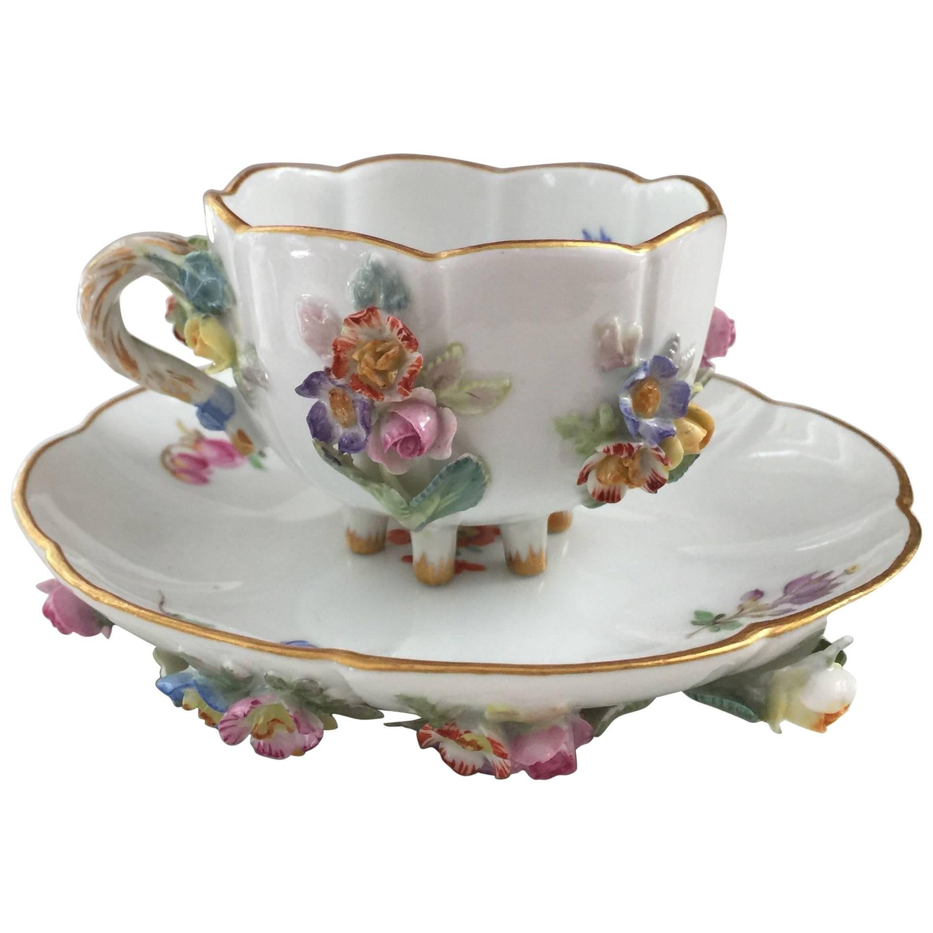 19th Century Meissen Cup and Saucer For Sale at 1stDibs | meissen cup ...