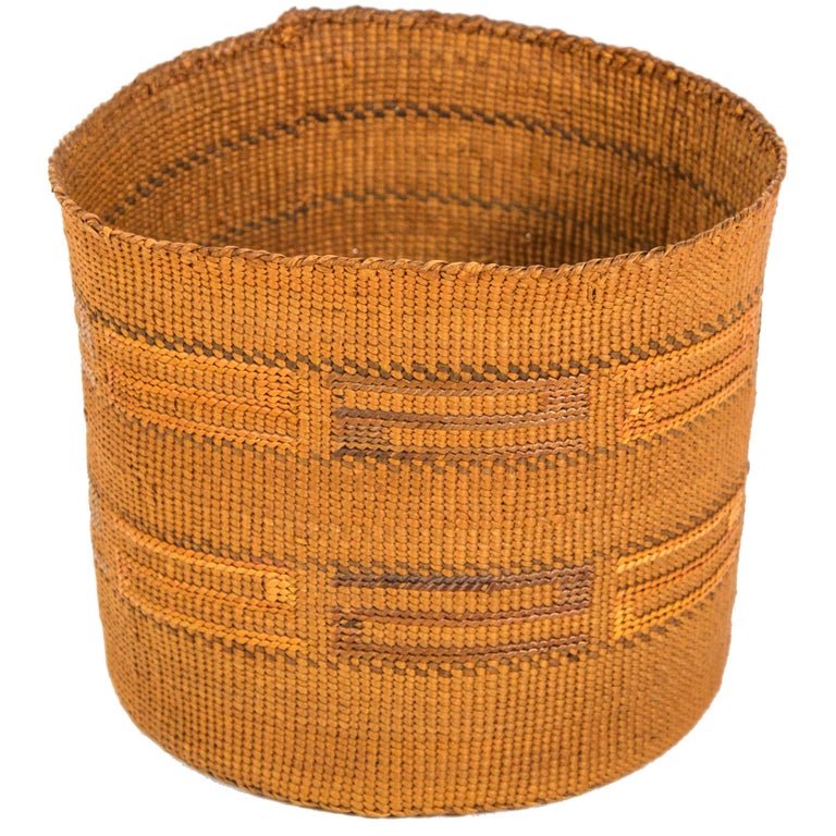 Native American Tlinget Small Basket at 1stDibs