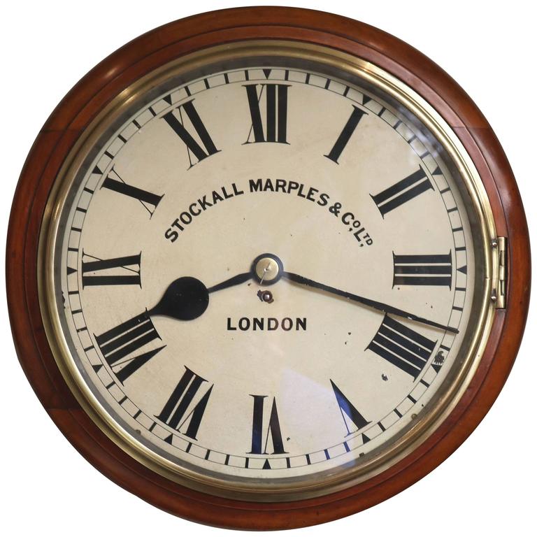 Very Large Fusee Dial Clock at 1stDibs