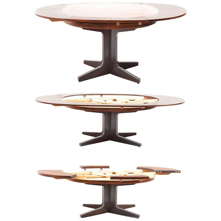 Rare and fantastic Dyrlund Smith Flip Flap Dining Table in Rosewood ...