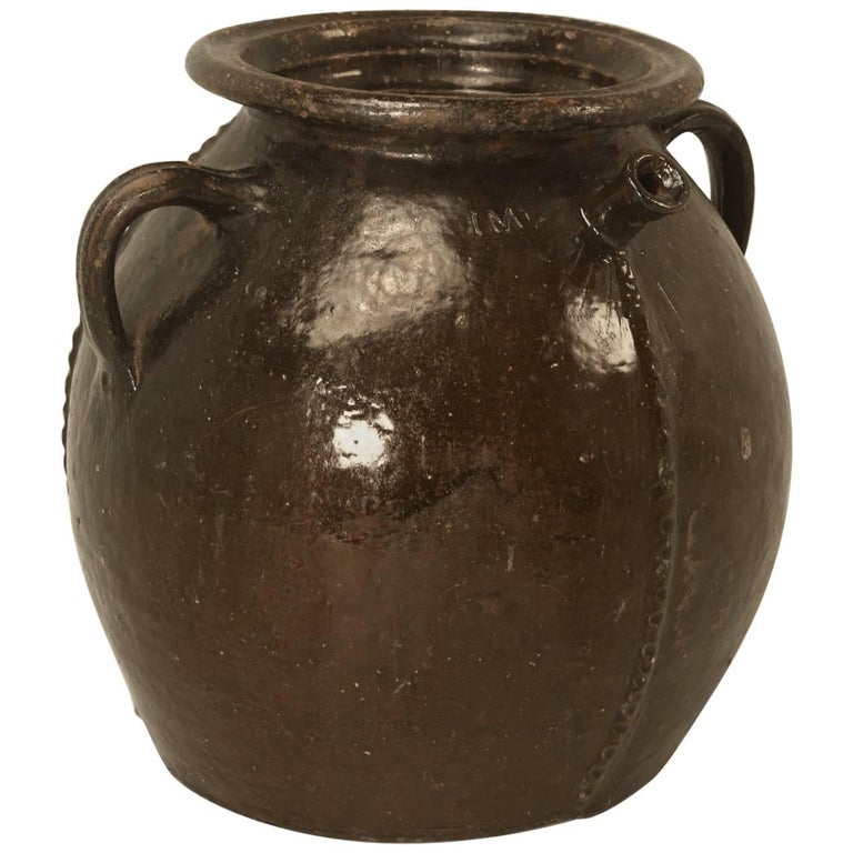 Antique French Pottery Jug with Spout, Early 1800s at 1stDibs