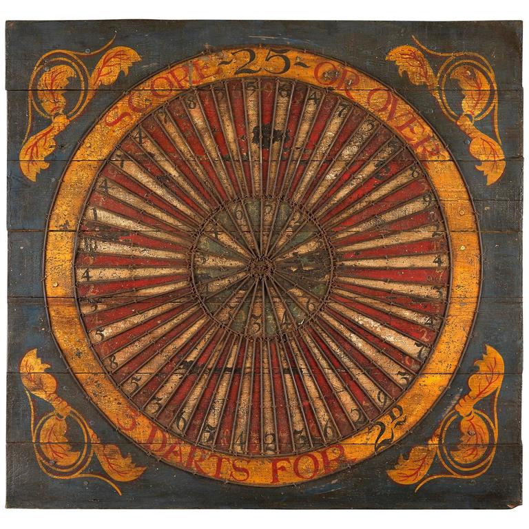 Large Vintage Fairground Target Gamesboard at 1stDibs