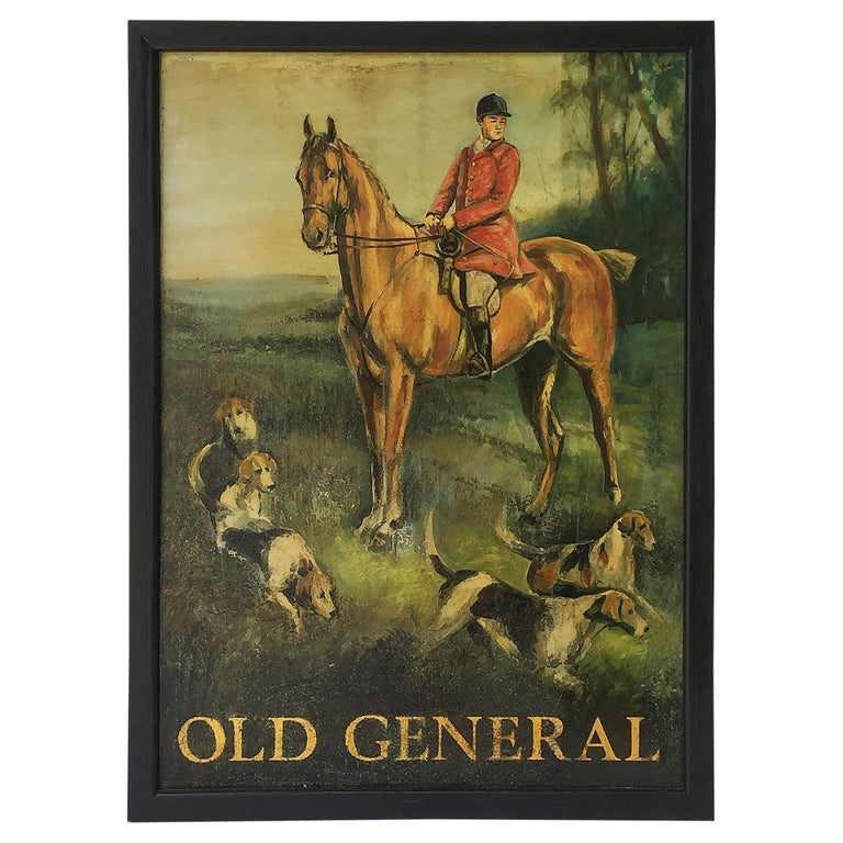 English Pub Sign, "Old General" at 1stDibs