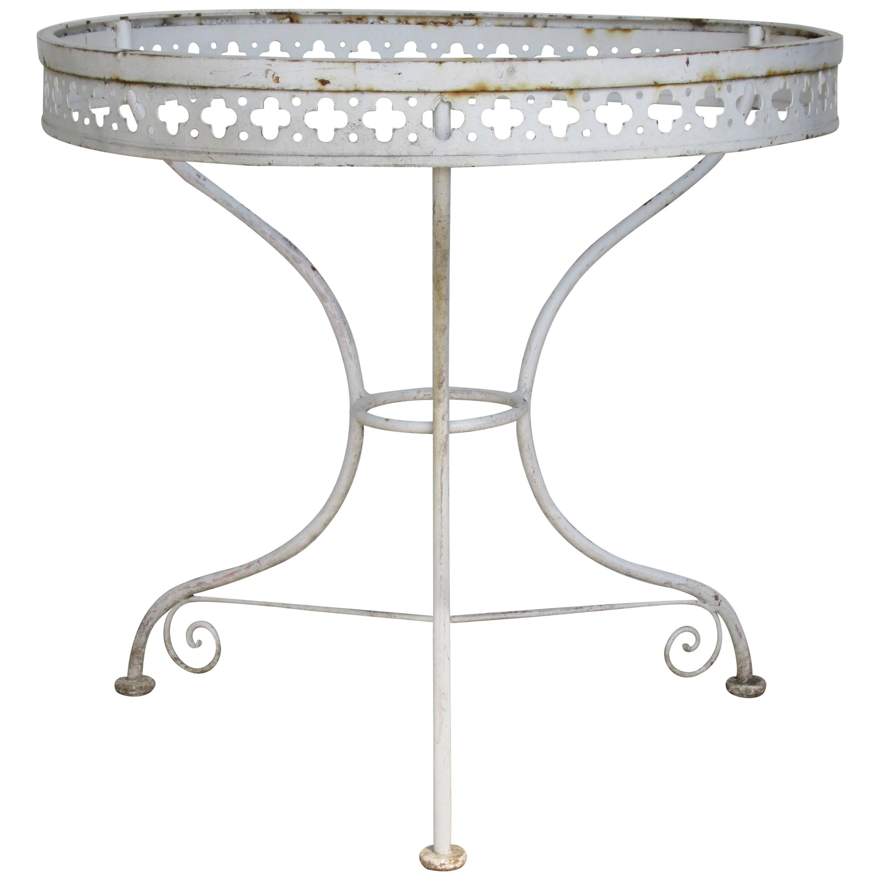 Gothic Modern Wrought Iron Table at 1stDibs