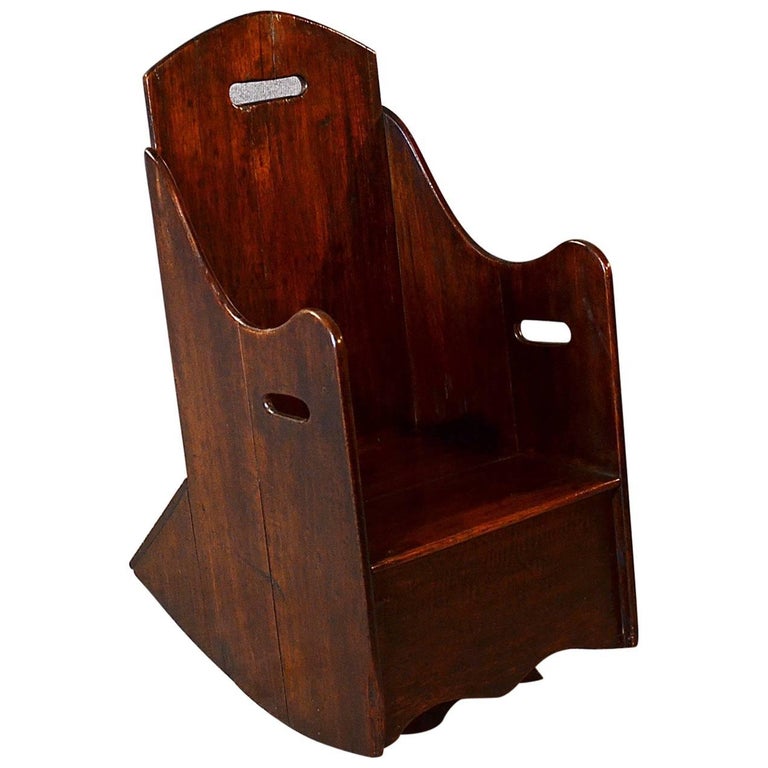 Antique Childs Rocking Chair Children's Rocker Seat English Georgian ...