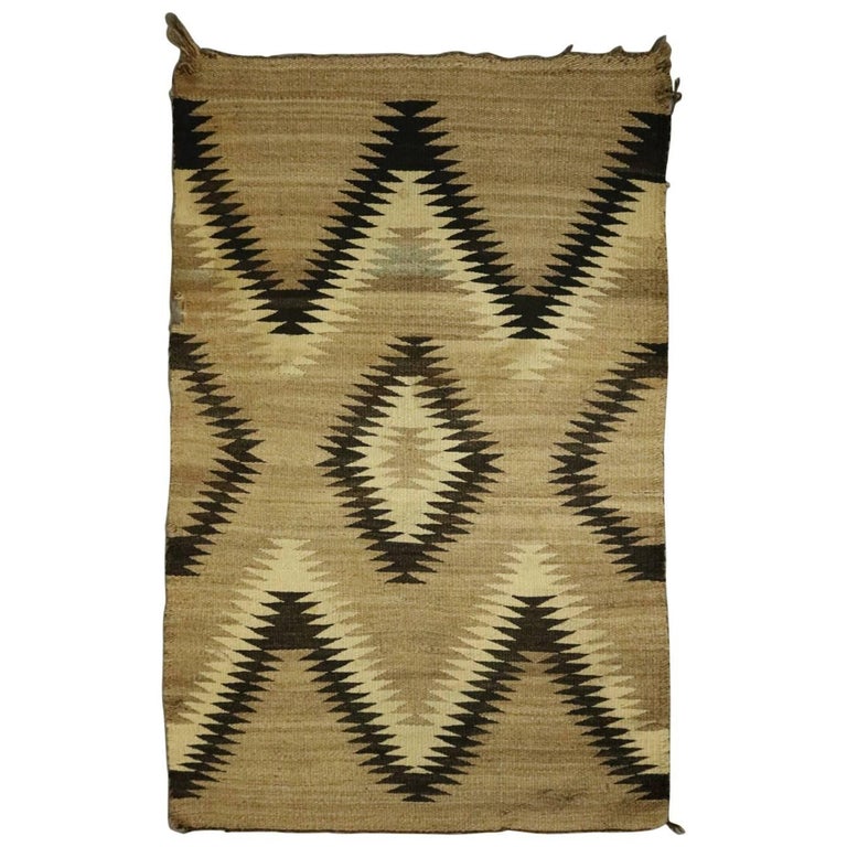 Antique Native American Indian Handwoven Eye Dazzler Wool Rug, circa ...