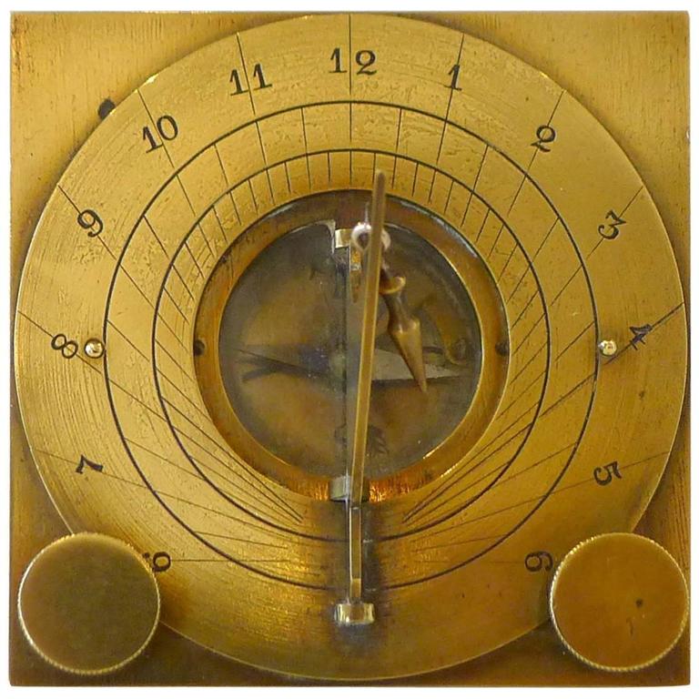 Square Sundial Adjustable, 18th Century For Sale at 1stDibs