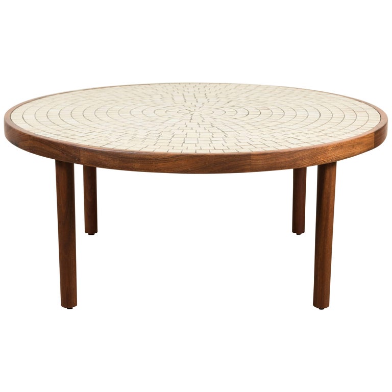 White Studio Tile Coffee Table by Martz at 1stDibs