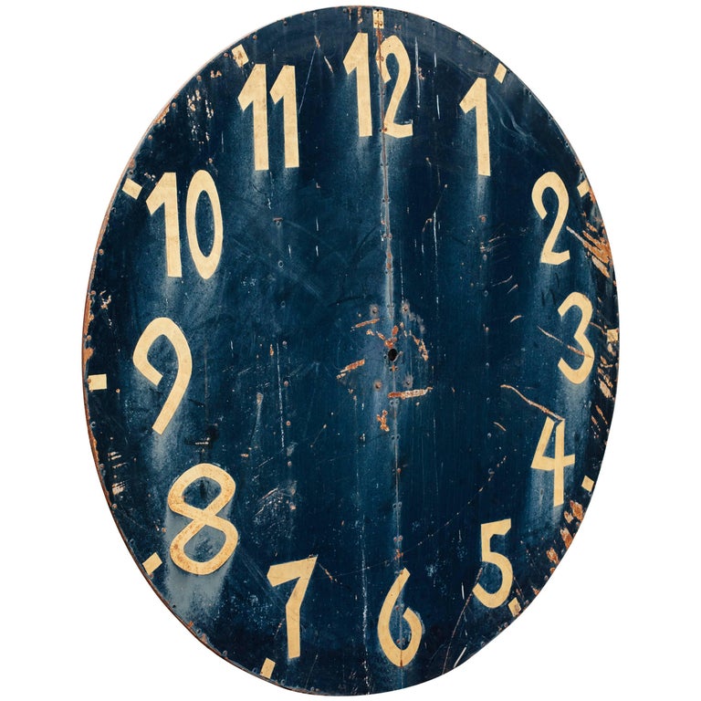 19th Century Iron Church Clock Face at 1stDibs