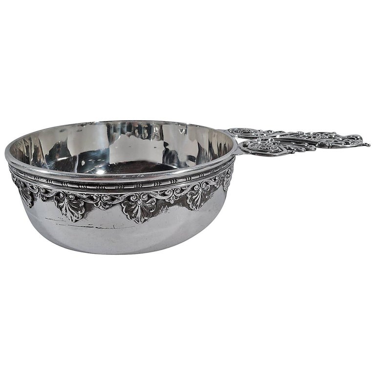 Fancy Classical Sterling Silver Porringer by Whiting For Sale at 1stDibs