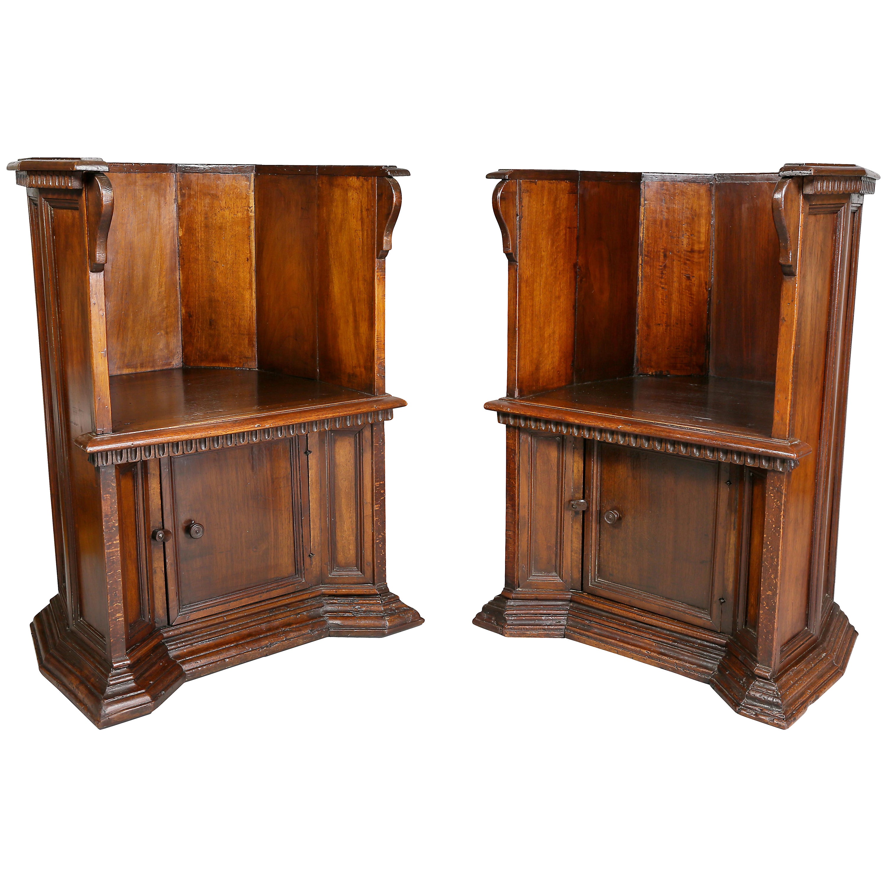 Pair of Vintage Leather Channel Back Petite Chairs at 1stDibs