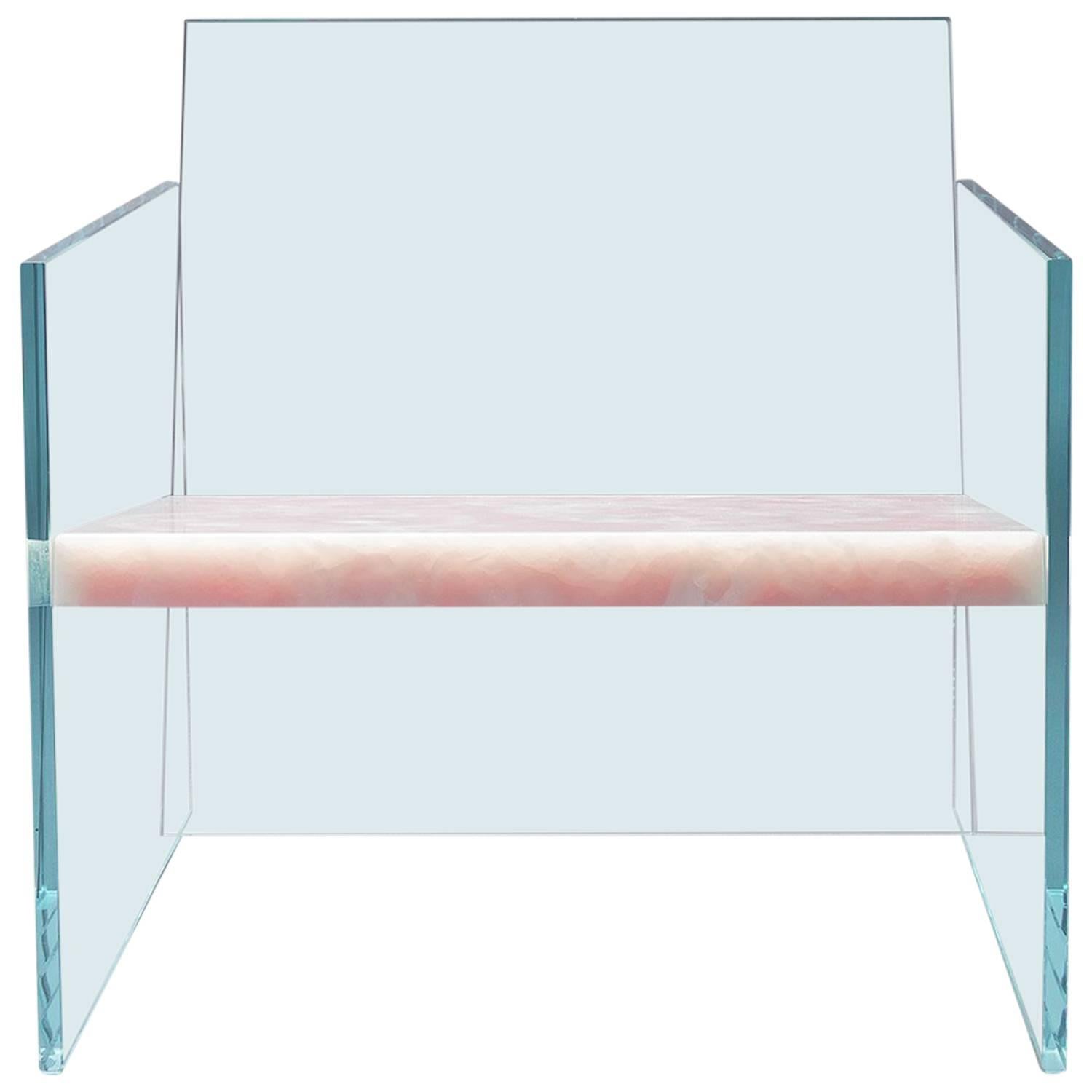 How Fragile This Love Glass and Stone Contemporary Lounge Chair For ...