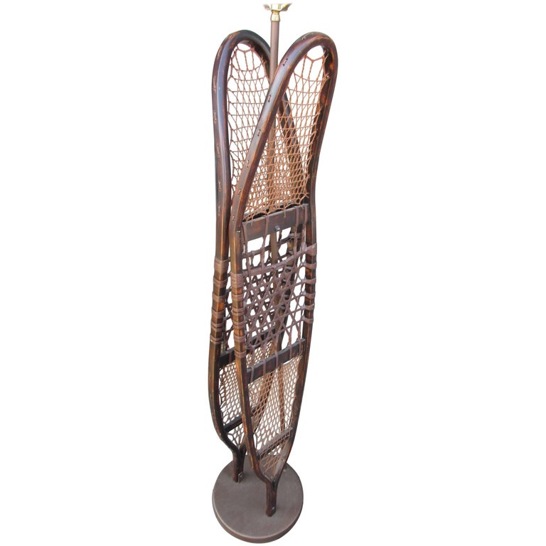 Snow Shoe Standing Lamp For Sale at 1stDibs