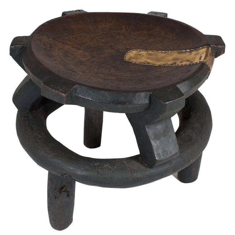 Early 20th Century Wooden Stool from Tanzania, East Africa For Sale at ...