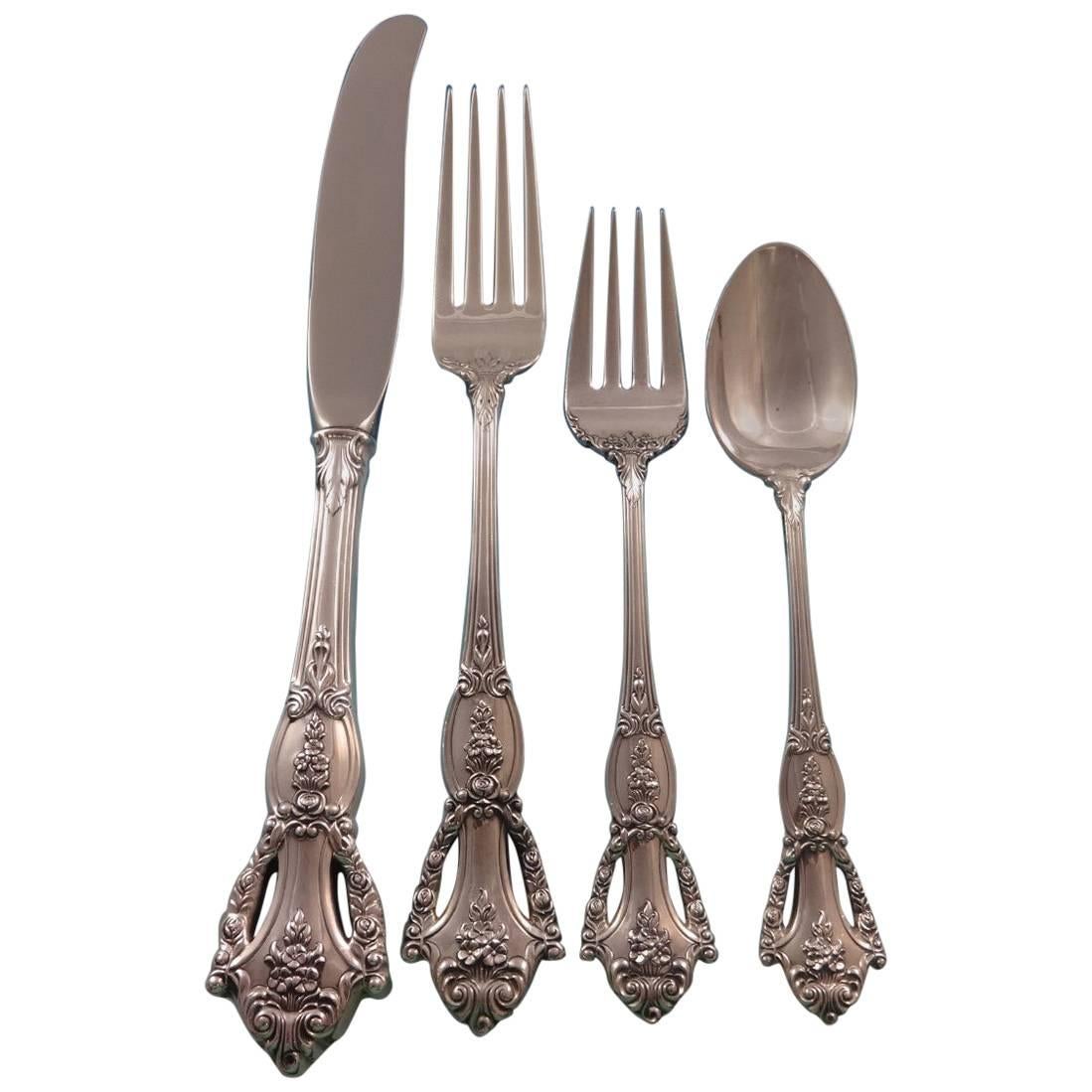 Beauvoir by Tuttle Sterling Silver Flatware Set for 12 Service 66 ...