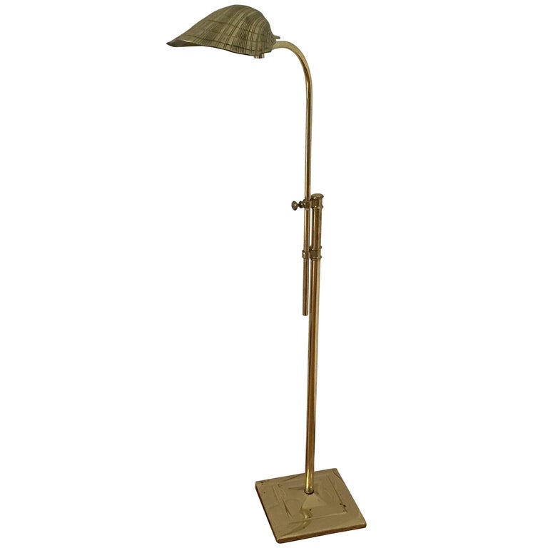 1970s Brass Seashell Floor Lamp at 1stDibs