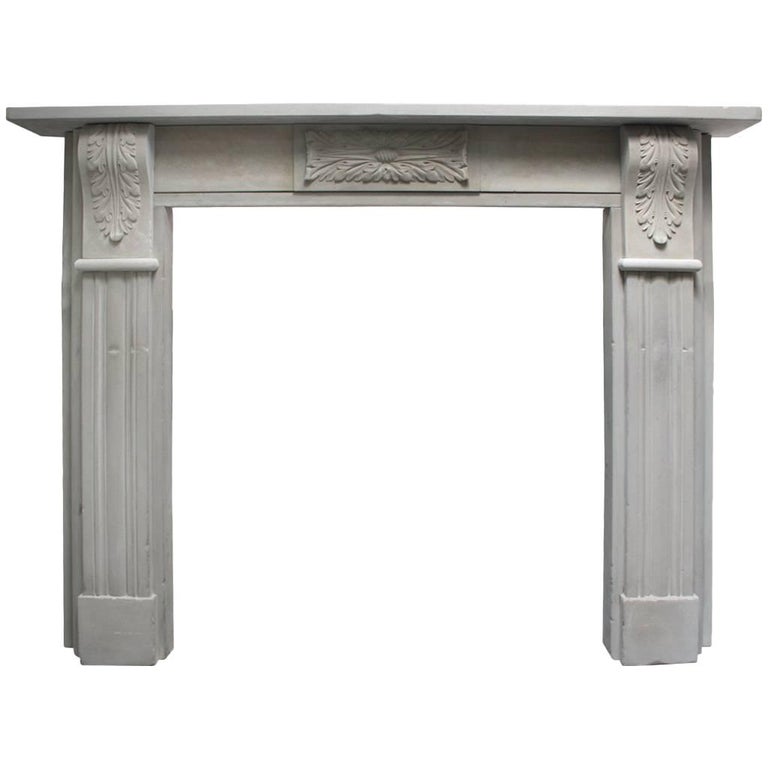Antique Regency Grey Stone Fireplace Surround at 1stDibs