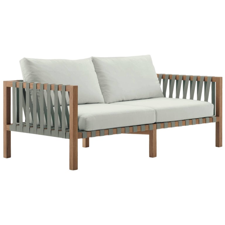 Roda Mistral 102 Two-Seat Sofa in Teak for Outdoor/Indoor Use For Sale ...