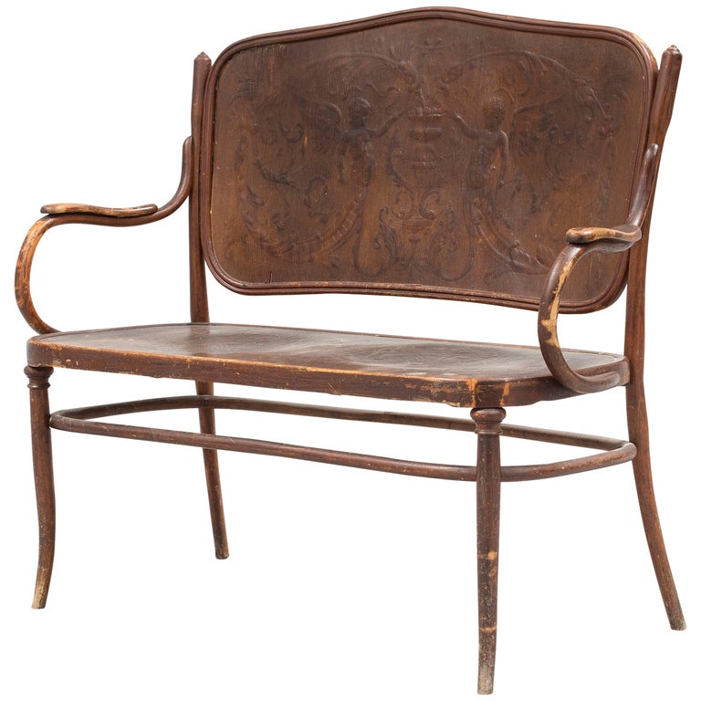 Vienna Secession J. and J. Kohn Bench No. 67 For Sale at 1stDibs