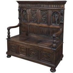 Antique French Gothic Church Pew at 1stdibs