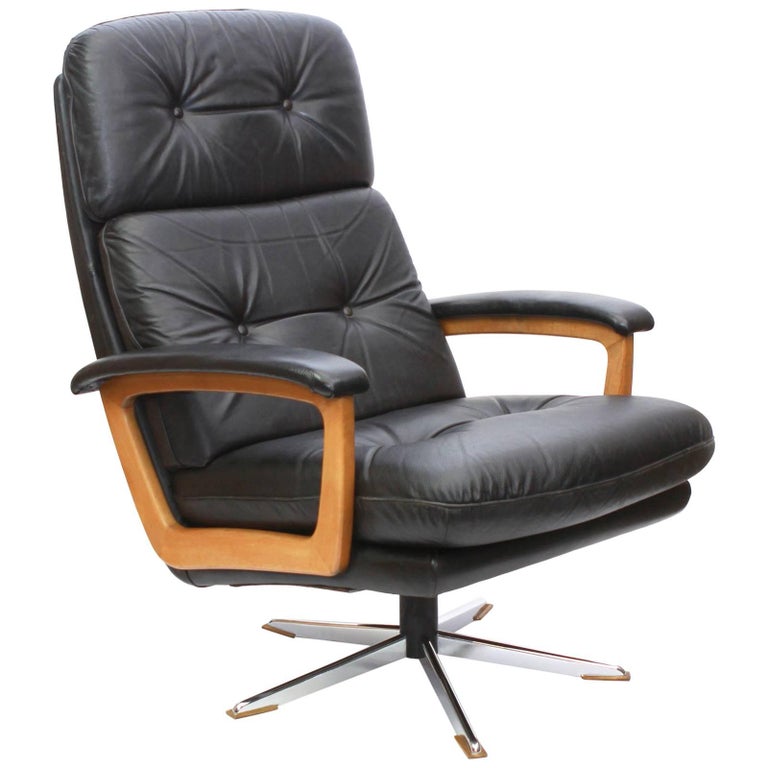 Leather Lounge Chair by COR, Germany, 1970s at 1stDibs