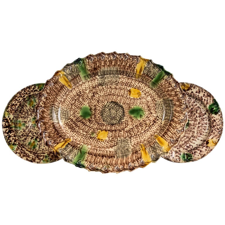 Antique Tortoiseshell Whieldon Ware Dishes Made in England circa 1765 ...