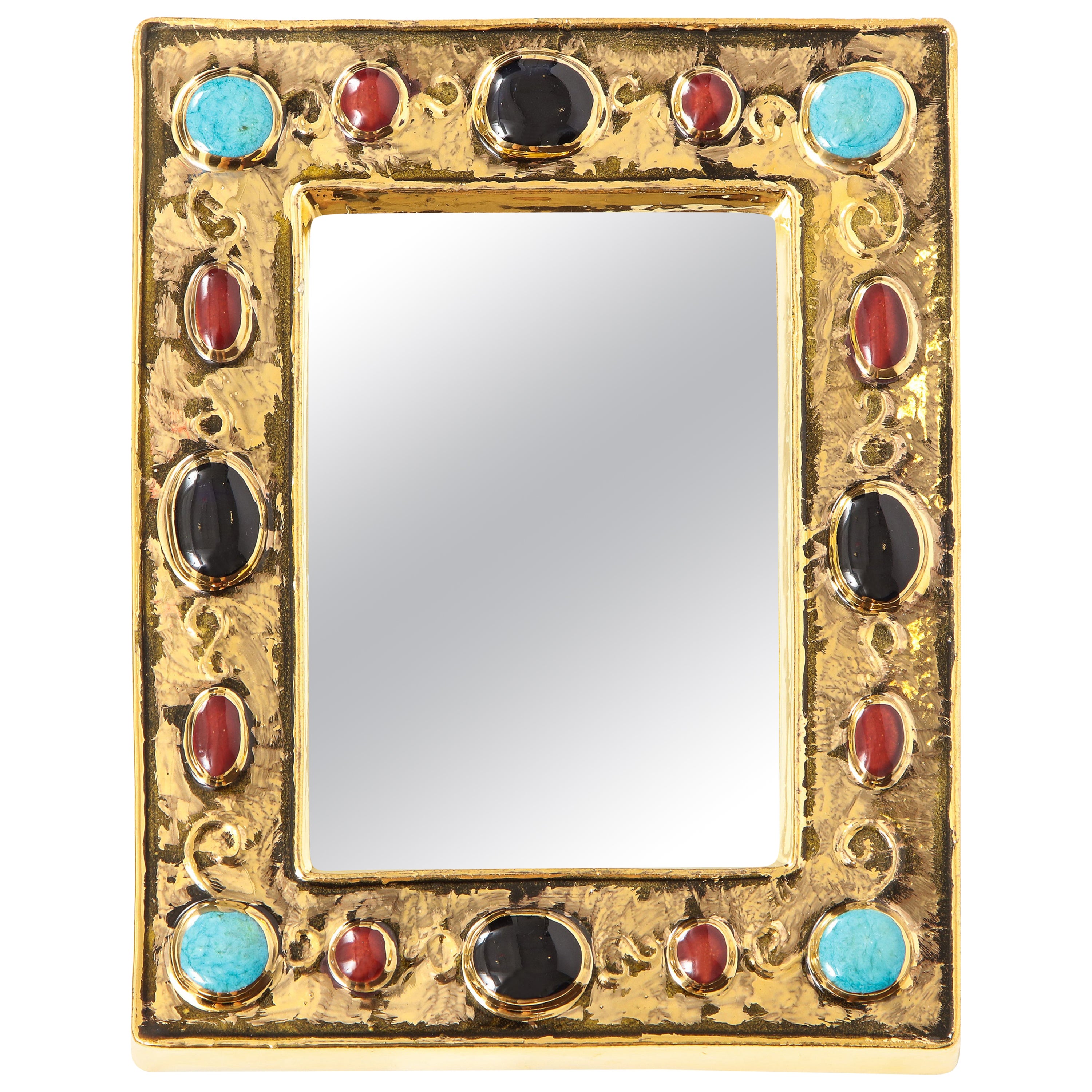 Swarovski Crystal Jeweled Mirror at 1stDibs