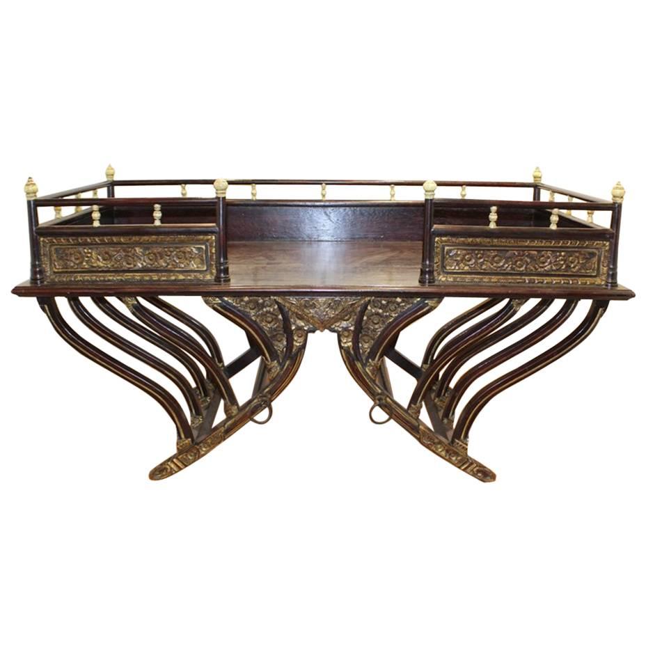 Thai Wooden Elephant Howdah at 1stDibs | elephant howdah for sale