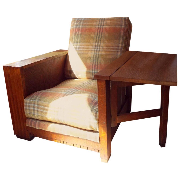 Ambrose Heals, Heal's and Son London, Oak Library Chair, 1920s at ...