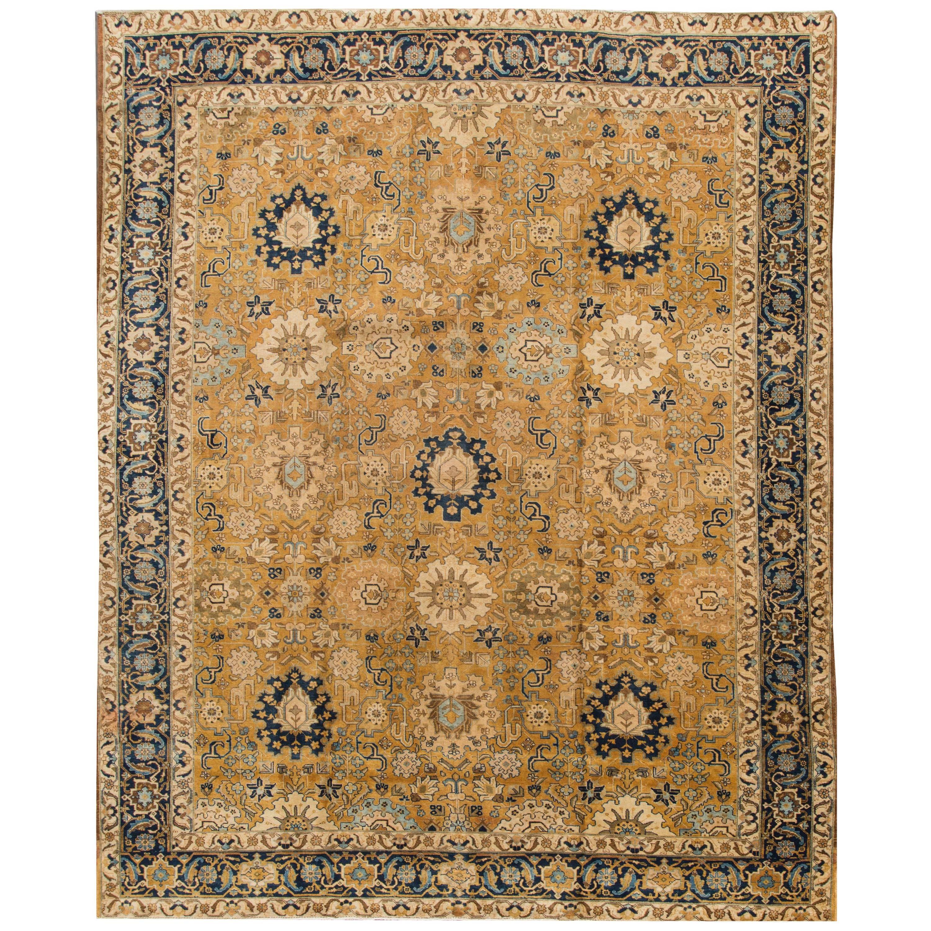 Antique Persian Tabriz Rug, circa 1890 For Sale at 1stDibs