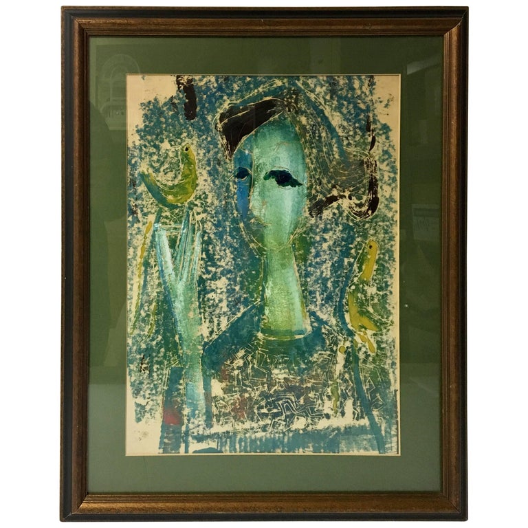 Woodblock Print by Listed Artist Alex Boz 'Bozickovic' For Sale at 1stDibs