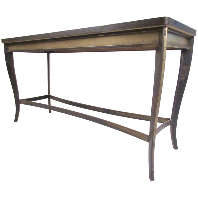 Vintage Modern Decorator Style Console Table For Sale at 1stDibs