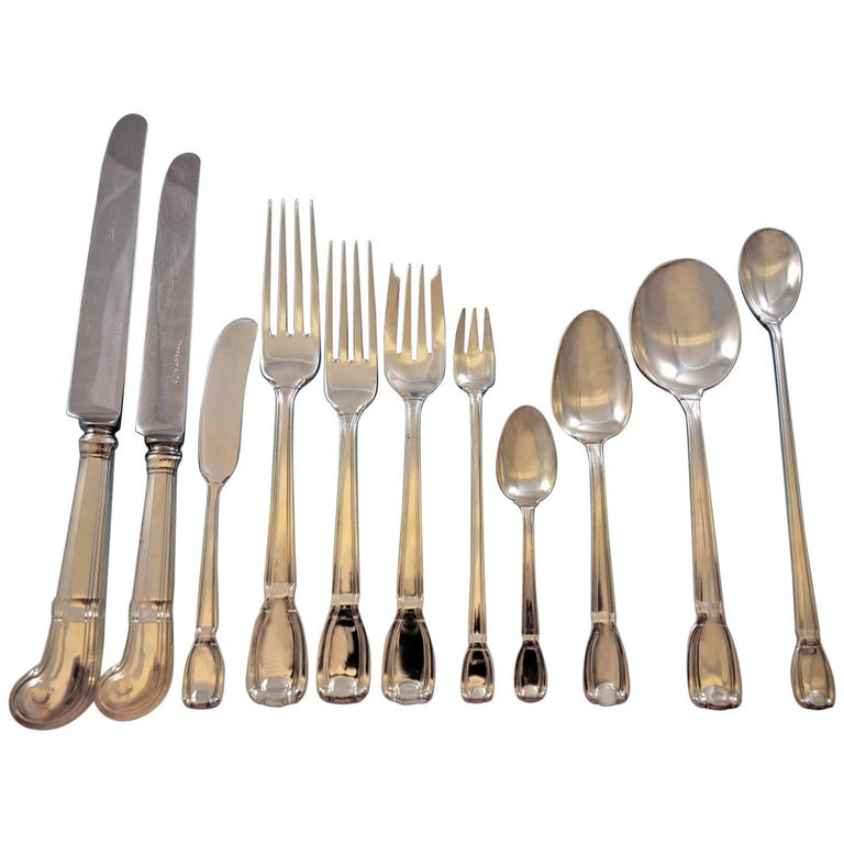 Castilian by Tiffany and Co Sterling Silver Flatware Set 12 Service 138 ...