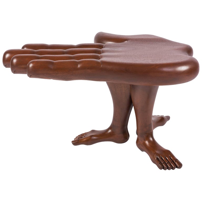 Early Hand and Foot Coffee Table or Stool by Pedro Friedeberg at 1stDibs
