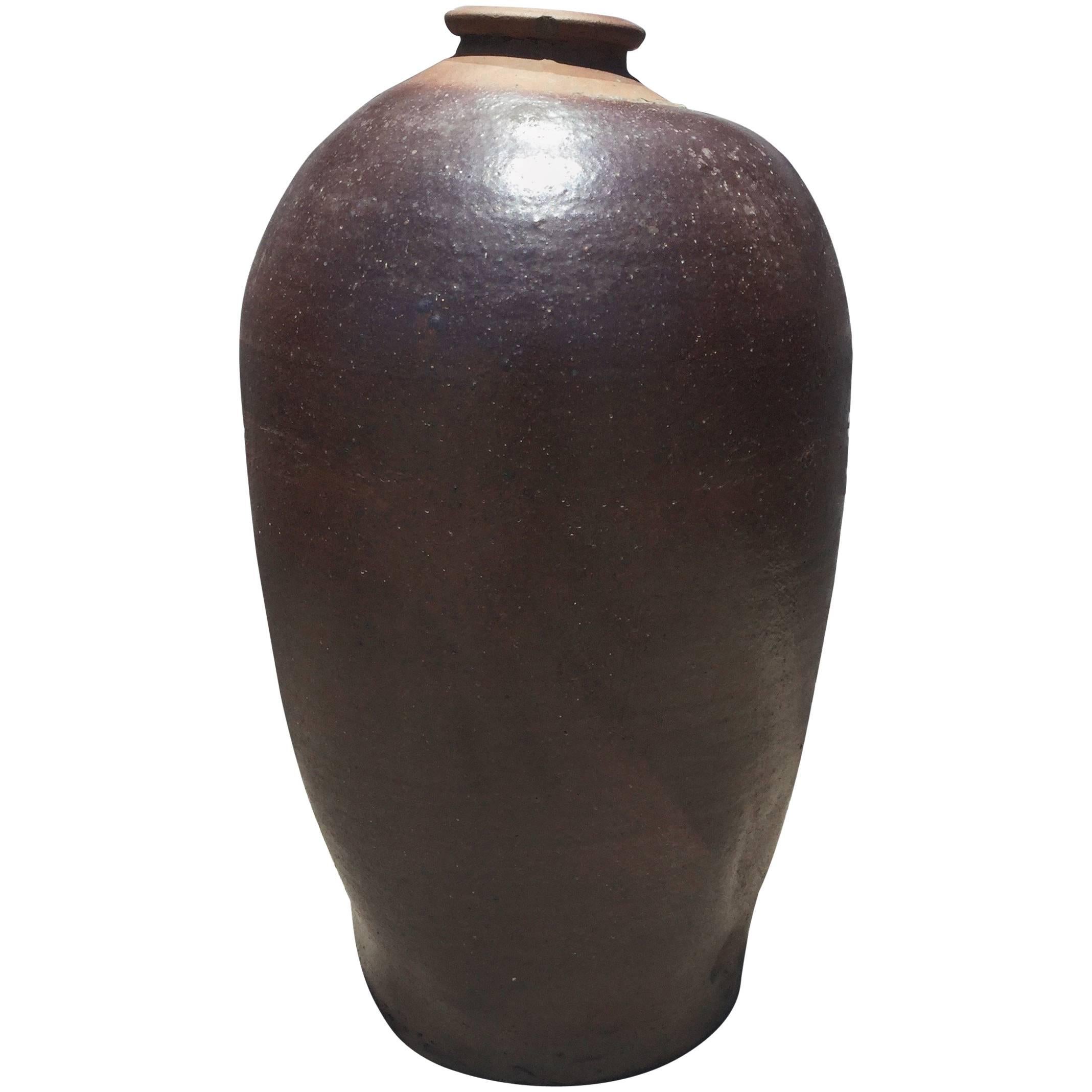 Tall Vintage European Ceramic Vase at 1stDibs