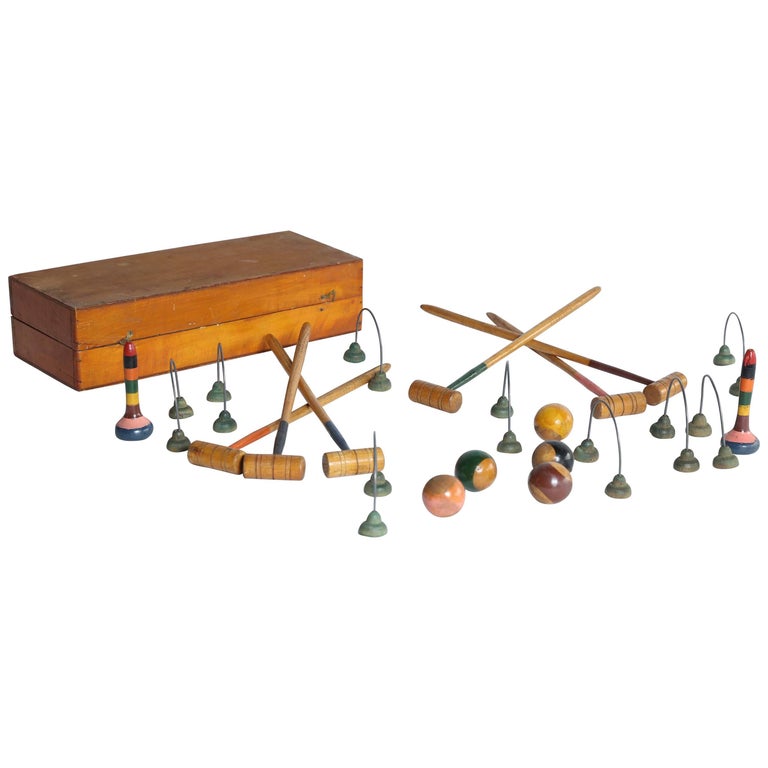 Tabletop Croquet Set at 1stDibs