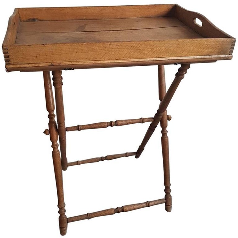 Early 20th Century Dutch Oak Butler Tray at 1stDibs