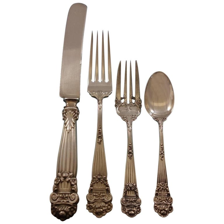 Georgian by Towle Sterling Silver Flatware Set for Eight Service 45 Pcs ...