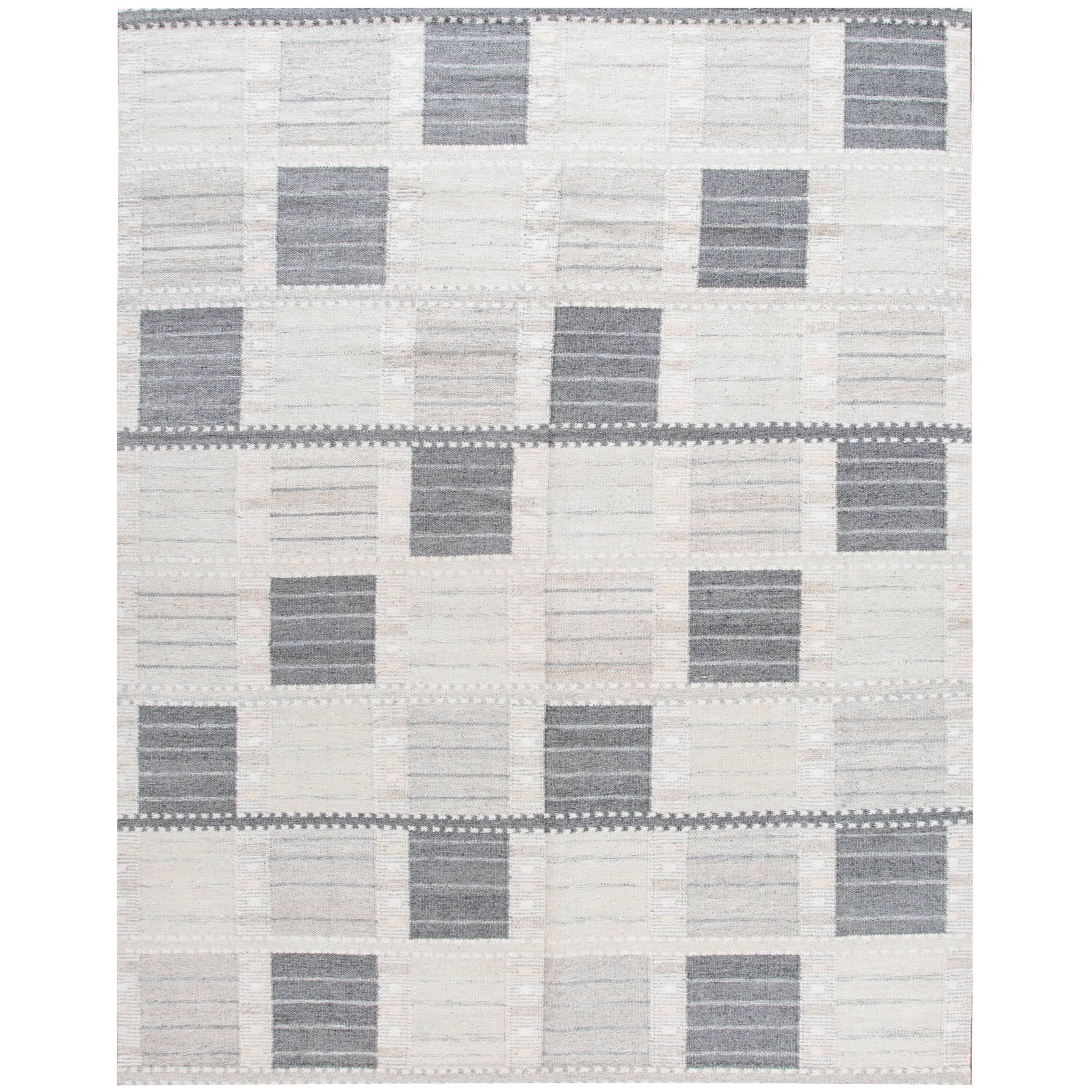 21st Century Modern Scandinavian-Style Flat-Weave Runner Rug For Sale ...