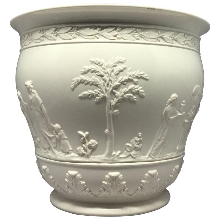 White Wedgwood Cachepot at 1stDibs